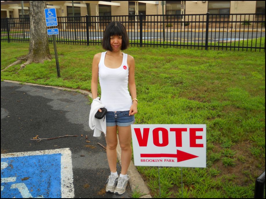 30. "I __": Election Day sticker: VOTED . Voted for the first time in ...