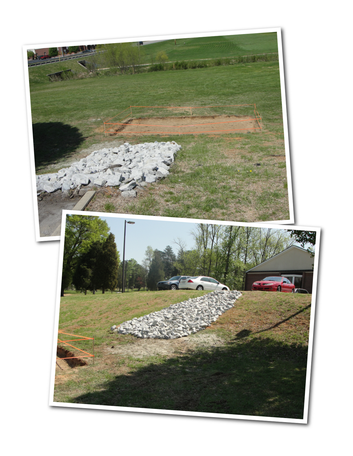 By the Park: Archdale Public Library: Rain Garden is Taking Shape!
