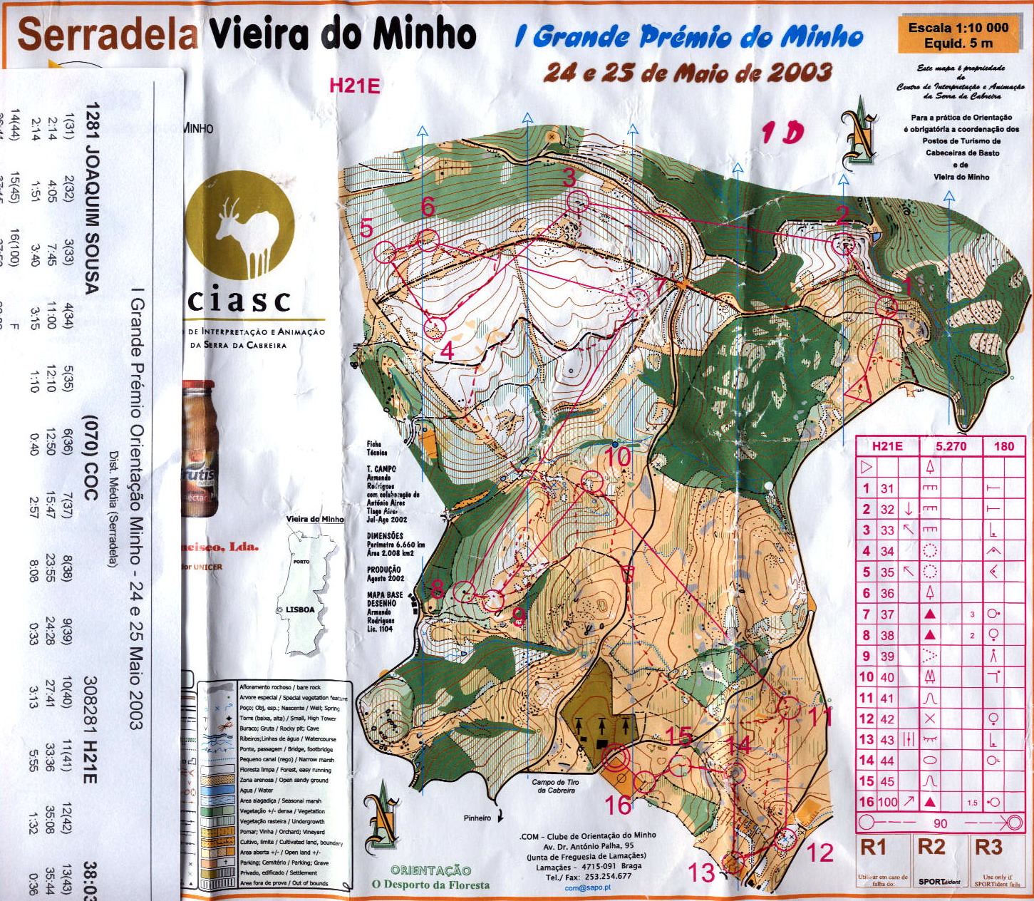 Clube de Orientação do Minho: 01.11