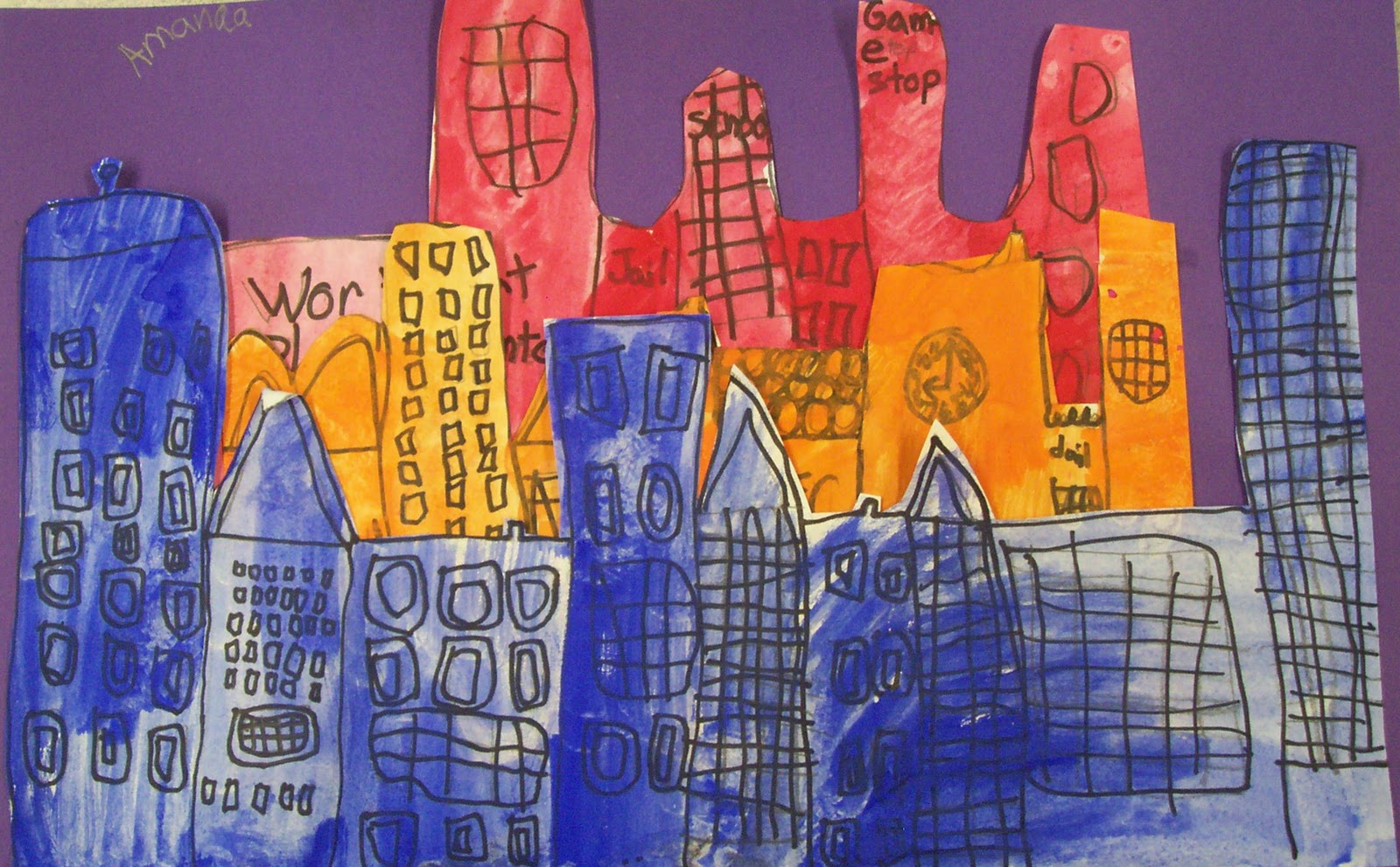 It's a Creative Journey: 3rd Grade Cityscapes