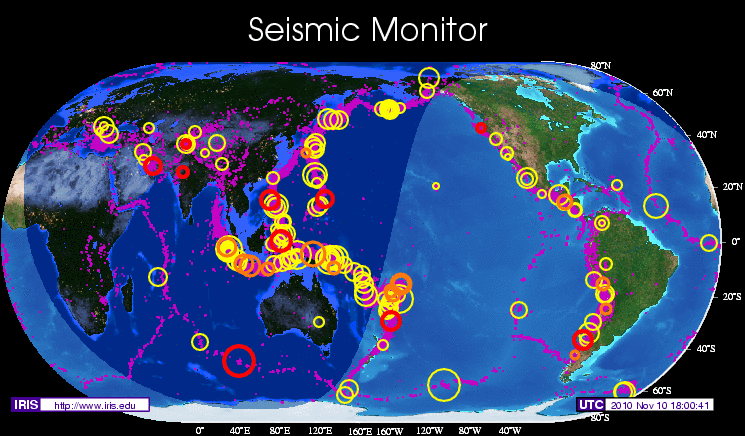 Hawley Place Geography: Recent volcanic eruptions and earthquakes