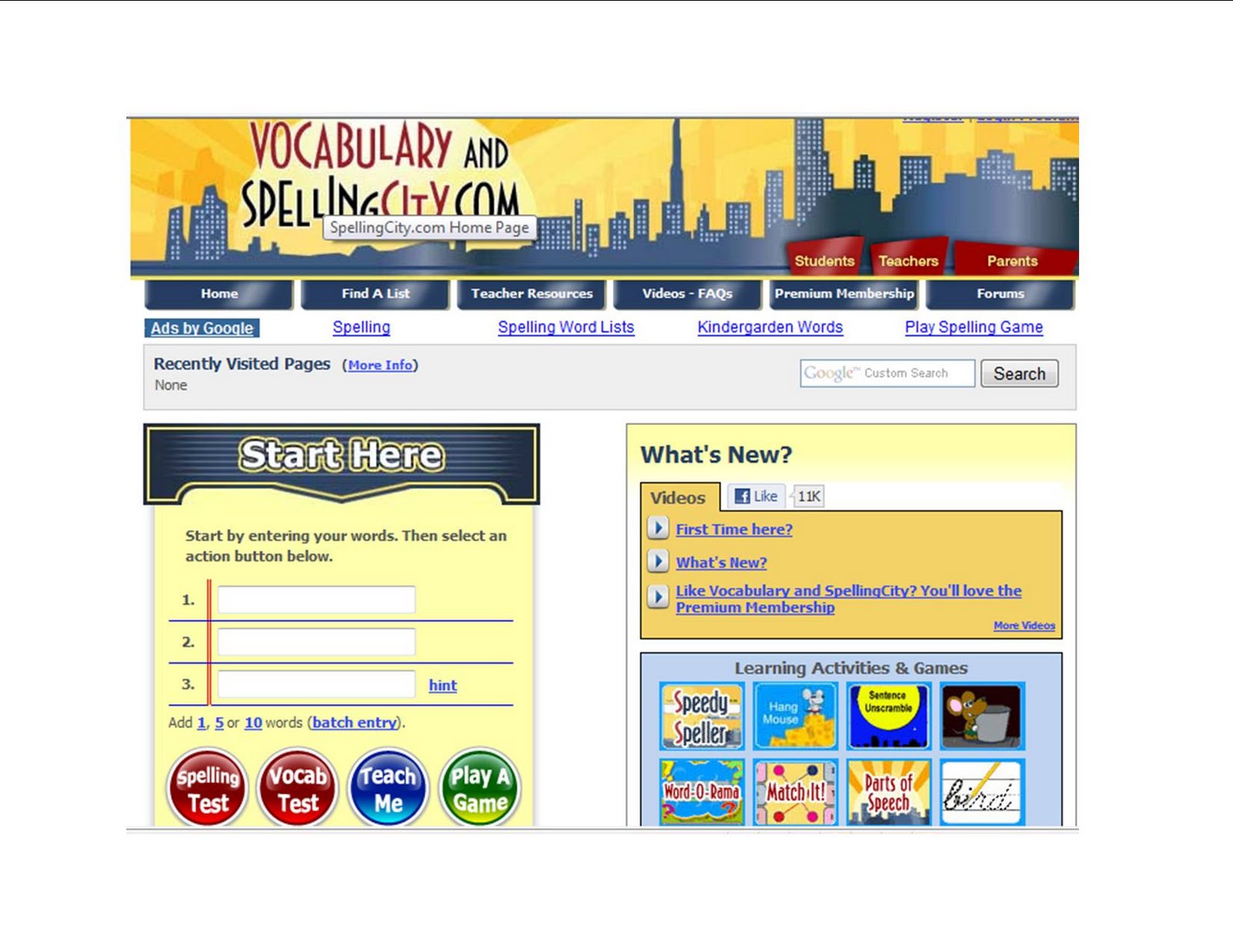 Spelling City, Vocabulary A-Z Free Download – KRCTV