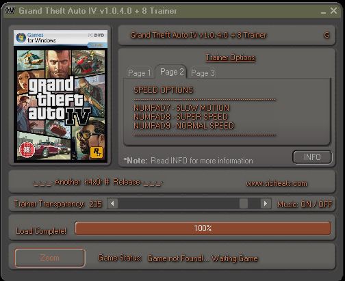 Trainers Games: Trainer Gta 4