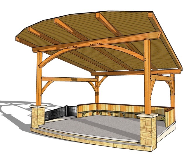 Locust Street - Downtown Floyd Virginia: New Amphitheater design