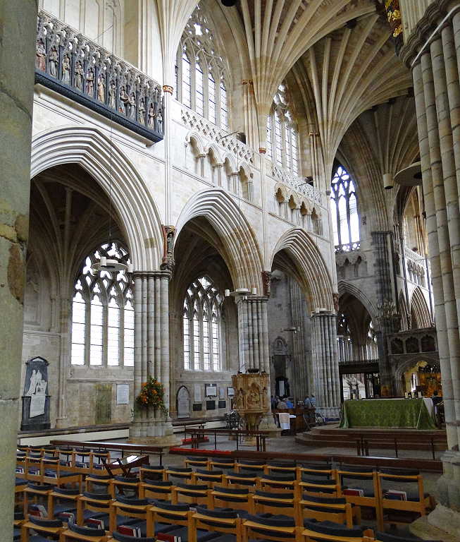 CJE in Exeter: Exeter Cathedral - Minstrels' Gallery