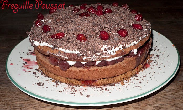 freguille poussot: gâteau festif : la forêt noire