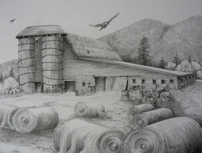 pencil drawings photos: Pencil Drawings Of Barns