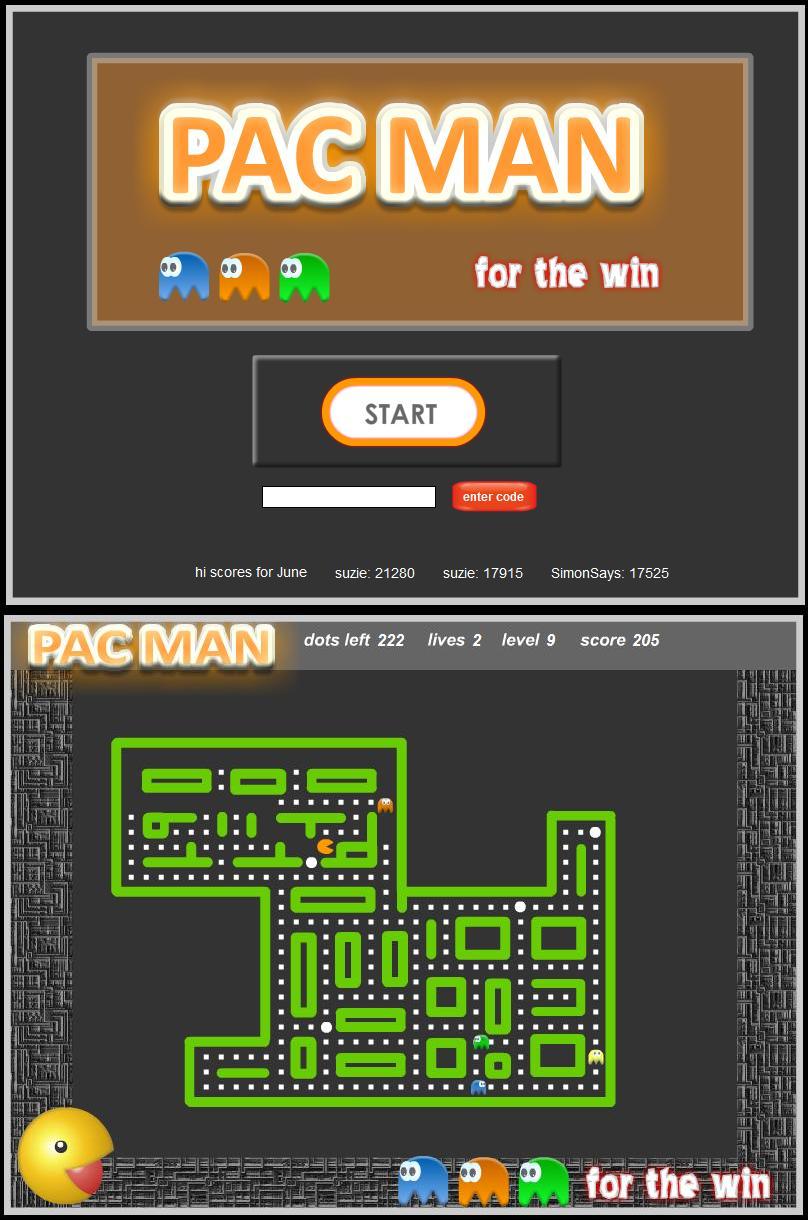 game306: Pac Man For The Win is Ready