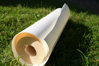 The Daily Tiffin: Big rolls of paper art fun