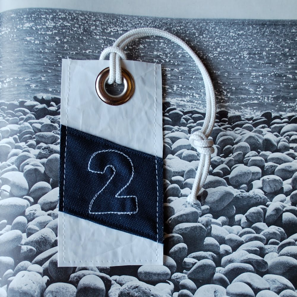 reiter8: WIP - Recycled Sail Luggage Tag