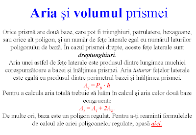 GEOMETRIA ÎN SPAŢIU: PROIECT DIDACTIC "Corpuri geometrice-arii si volume-"