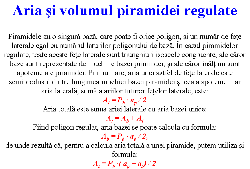 GEOMETRIA ÎN SPAŢIU: PROIECT DIDACTIC "Corpuri geometrice-arii si volume-"