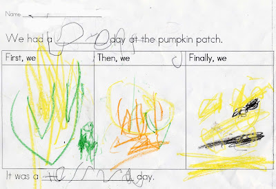 In the Land of Kindergarten: Pumpkin Patch Writing