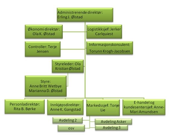 Mester Grønn AS: Organisasjonsplan