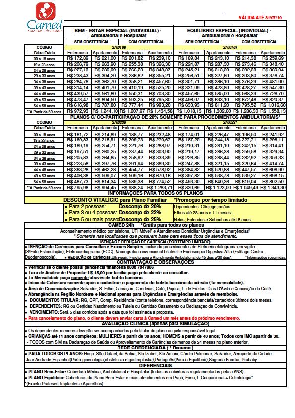 PLATAFORMA DE VENDAS DE PLANOS DE SAUDE NA BAHIA