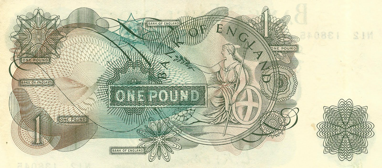 Banknote Collection: Great Britain 1 Pound UNC