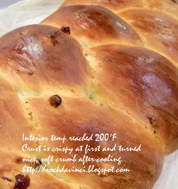 Let's Rock Like da Vinci - Cook Away!: Challah with Raisins and Cranberries
