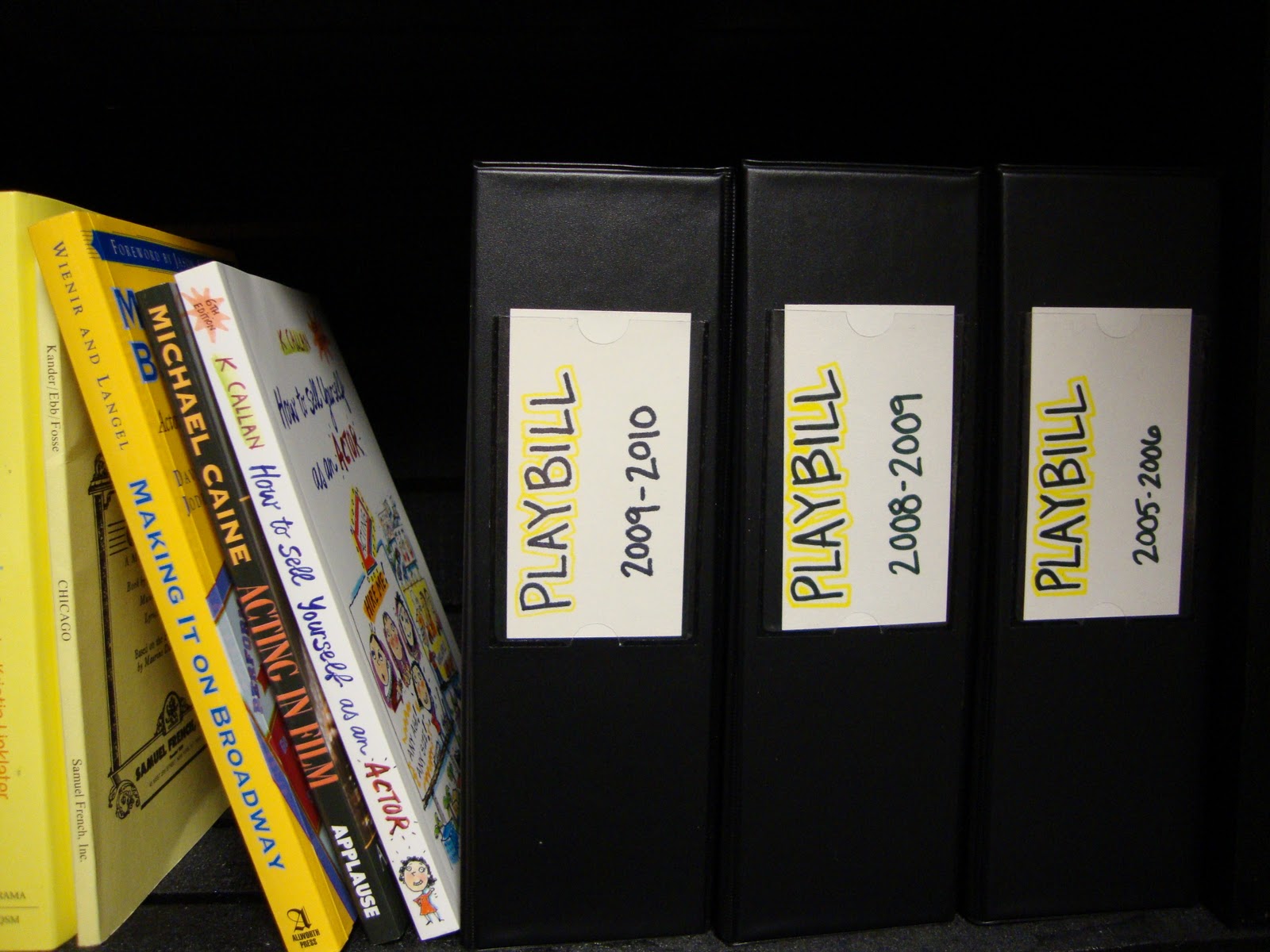 AshPiece: Big City: Piece's How-to: Home-made Playbill Keepsake Binders