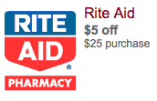 Yay $5/$25 Rite Aid printable Coupon = Free Money ~ The Freebie Junkie