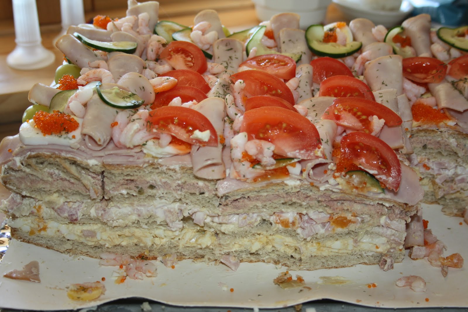 Växelhäxans Bak & Matblogg: Smörgåstårta