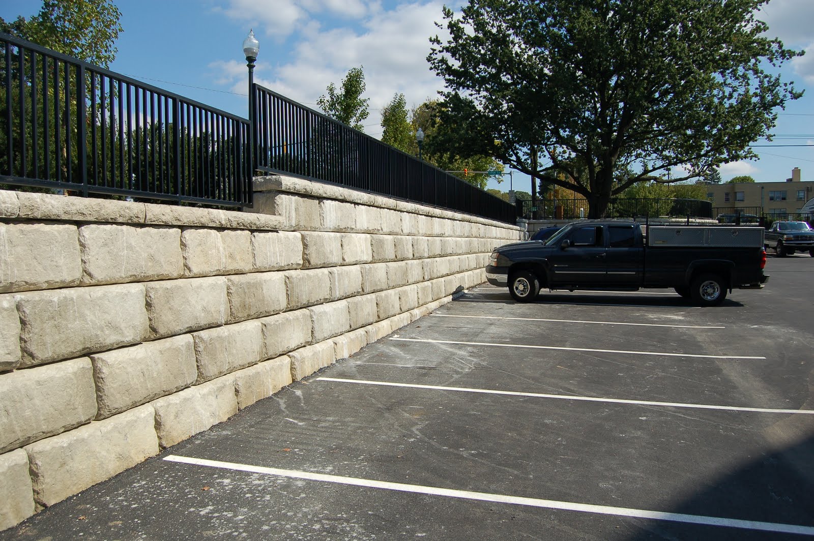 Smith Wilbert's Redi-Rock Projects: Saint Luke's Hospital Parking Lot