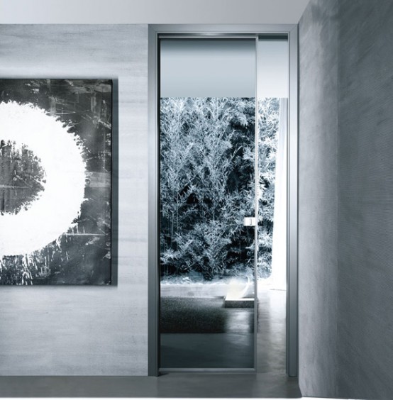 Glass Doors Modern Interior Design – Spin collection by Rimadesio ...