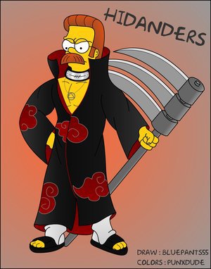 A LA LUNA Y DE REGRESO: LOS SIMPSON COMO PERSONAJES DE NARUTO