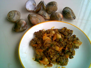 Mini's Kitchen: Clams in Pepper Masala ( Kakka -erachi varuthathu)