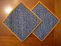 Kathy Whelan Quilts: Quilted Chenille Pot Holders