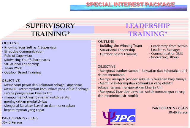 JPC Training & Consultancy: SPECIAL INTEREST PACKAGE