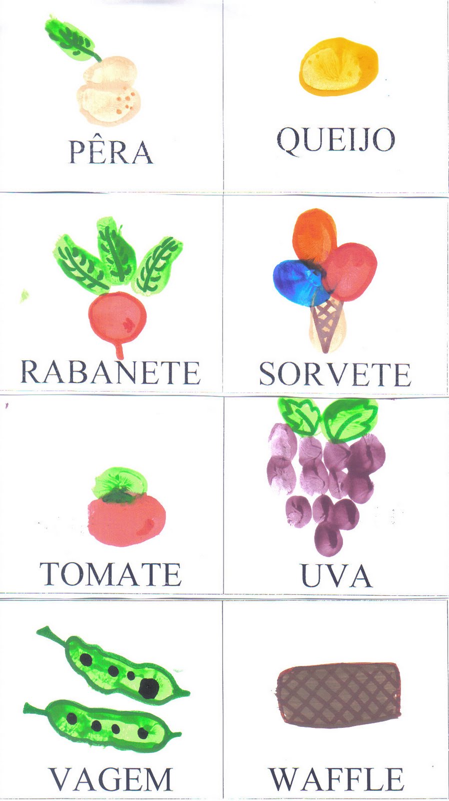 EMEI Mundo Encantado: Dominó dos alimentos