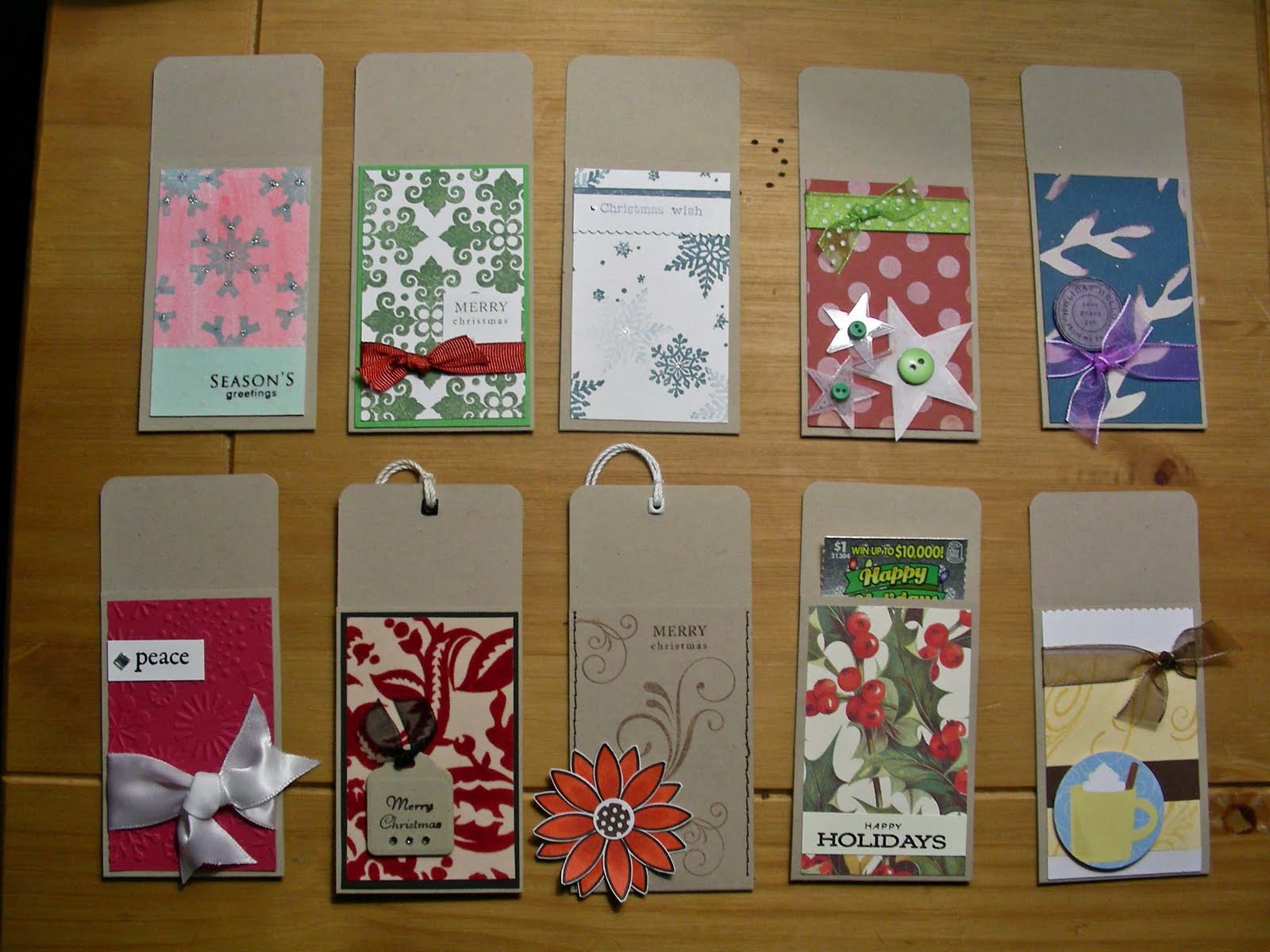 Wiggy's World: Scratch Ticket holders for Christmas