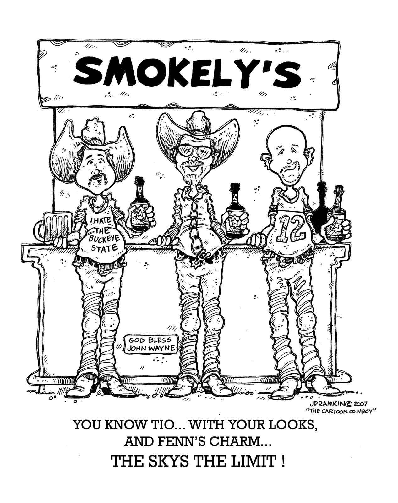 JP RANKIN “The Art of THE CARTOON COWBOY”: The Sky's the Limit