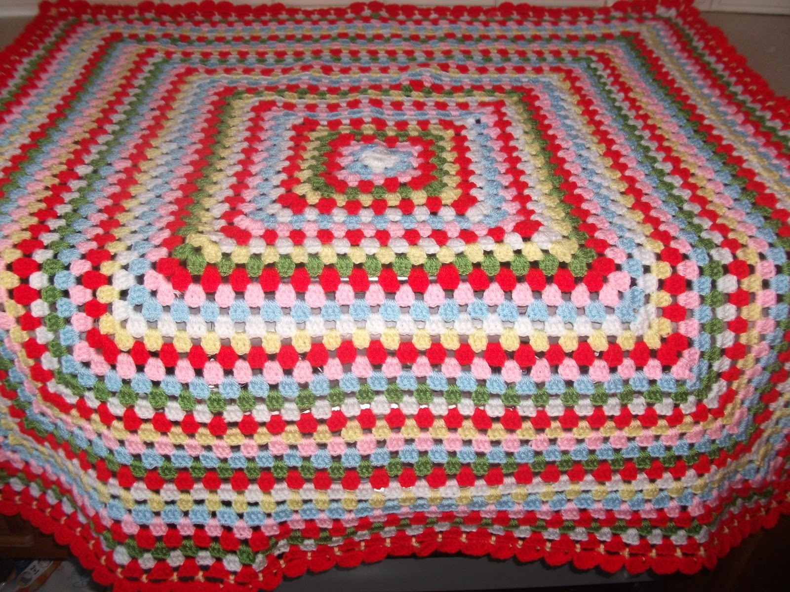 Helen's Colourful Crochet Blankets: NEW Bright crochet blanket