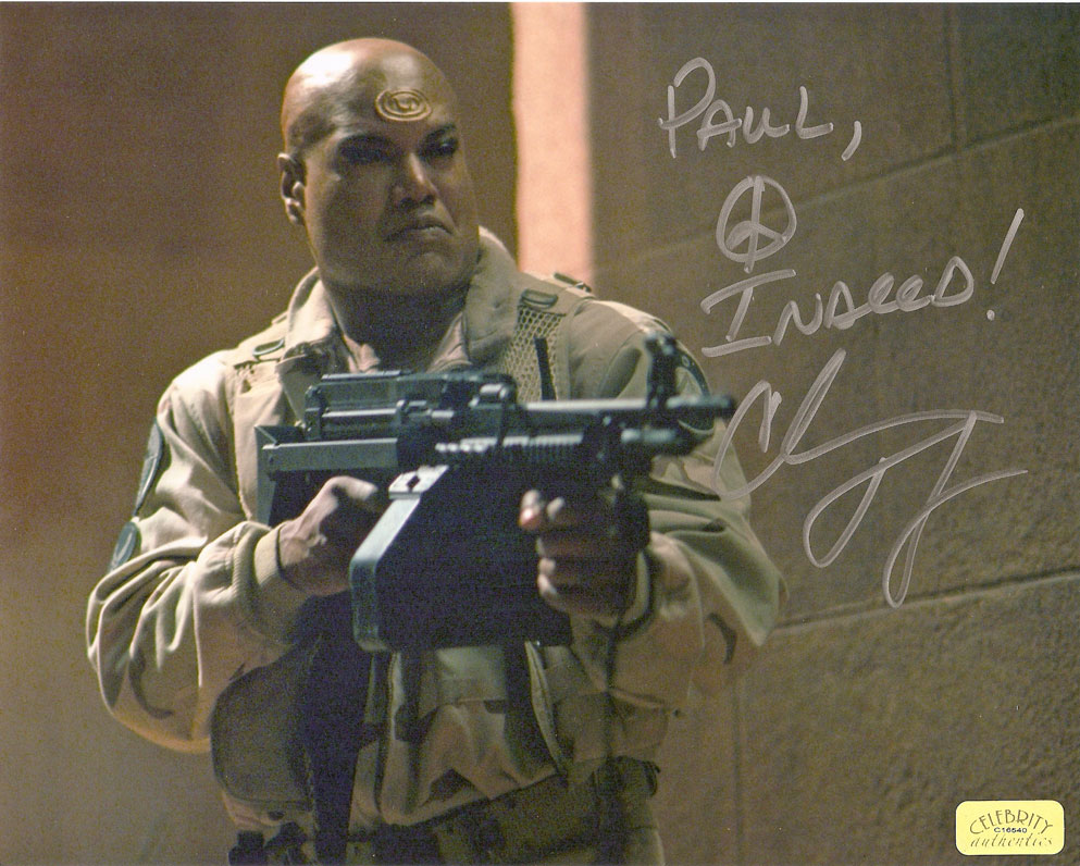 Auto-Matic for the People: Autographed photo of Christopher Judge as Teal'c