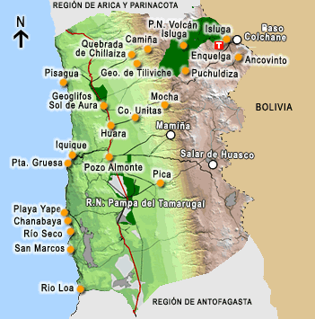Región de Tarapacá, la gran pampa del tamarugal: Datos Generales