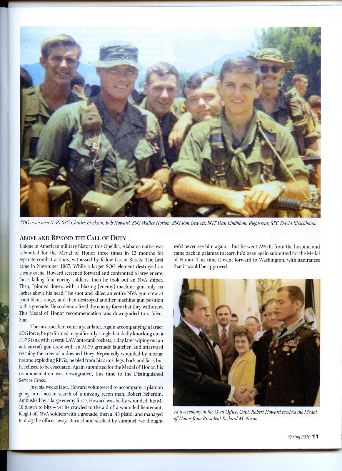 MACV-SOG / Special Operation Group: Colonel Robert L. Howard MOH / The Drop