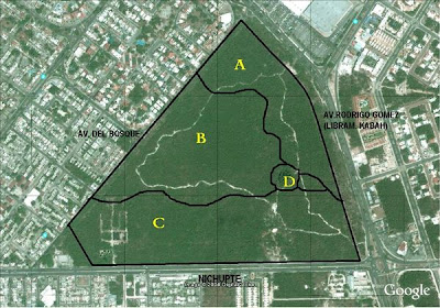 Parque Kabah Cancun: Mapa del Parque Kabah