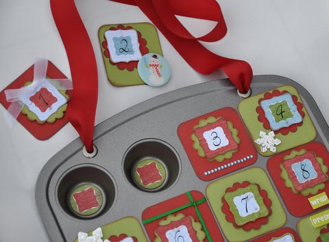 Paisley Petals: Mini-Muffin Tin Christmas Countdown Calendar