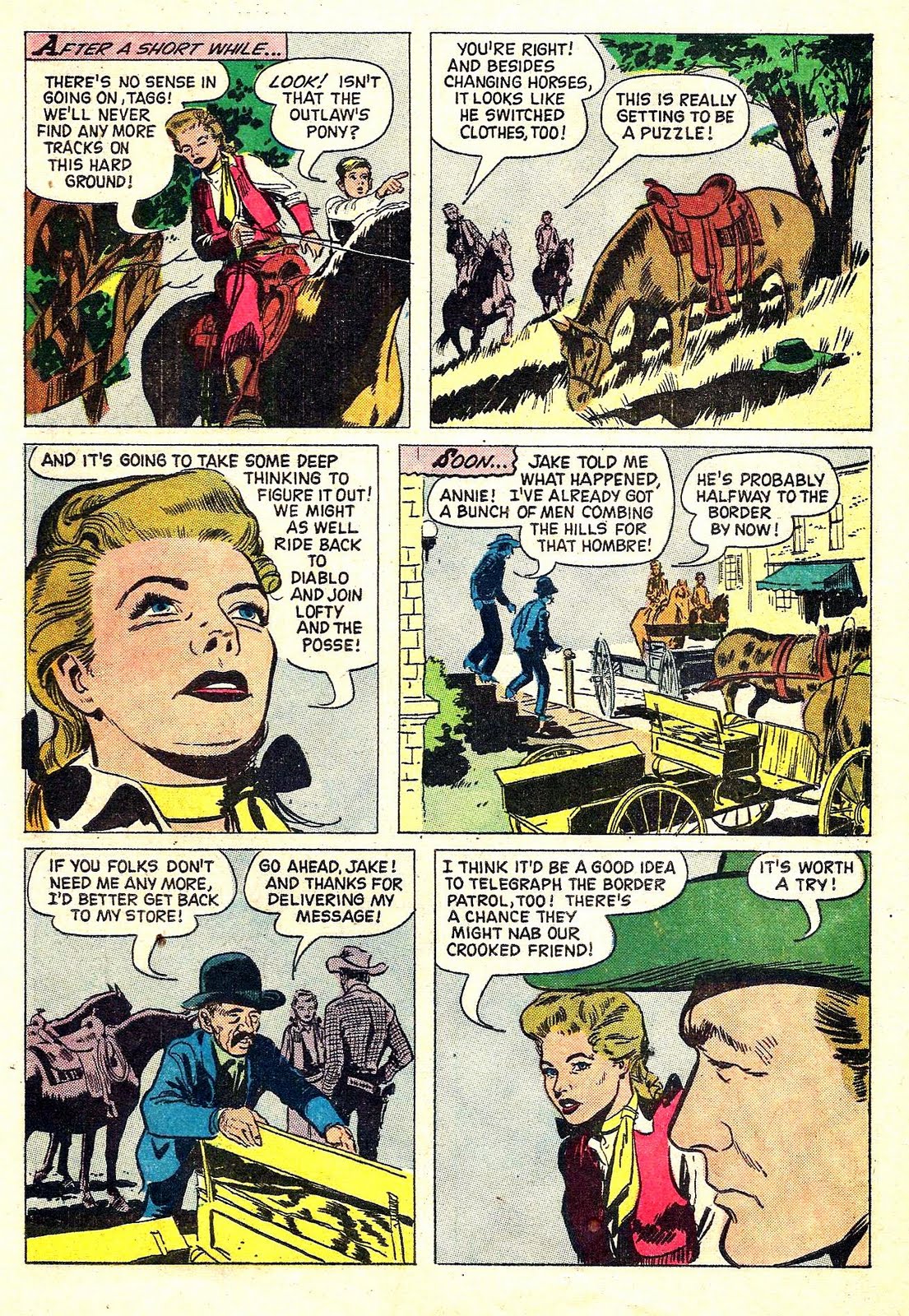 Once Upon A Time In The West In Comics: Pig-tailed Pistolera! Annie Oakley!