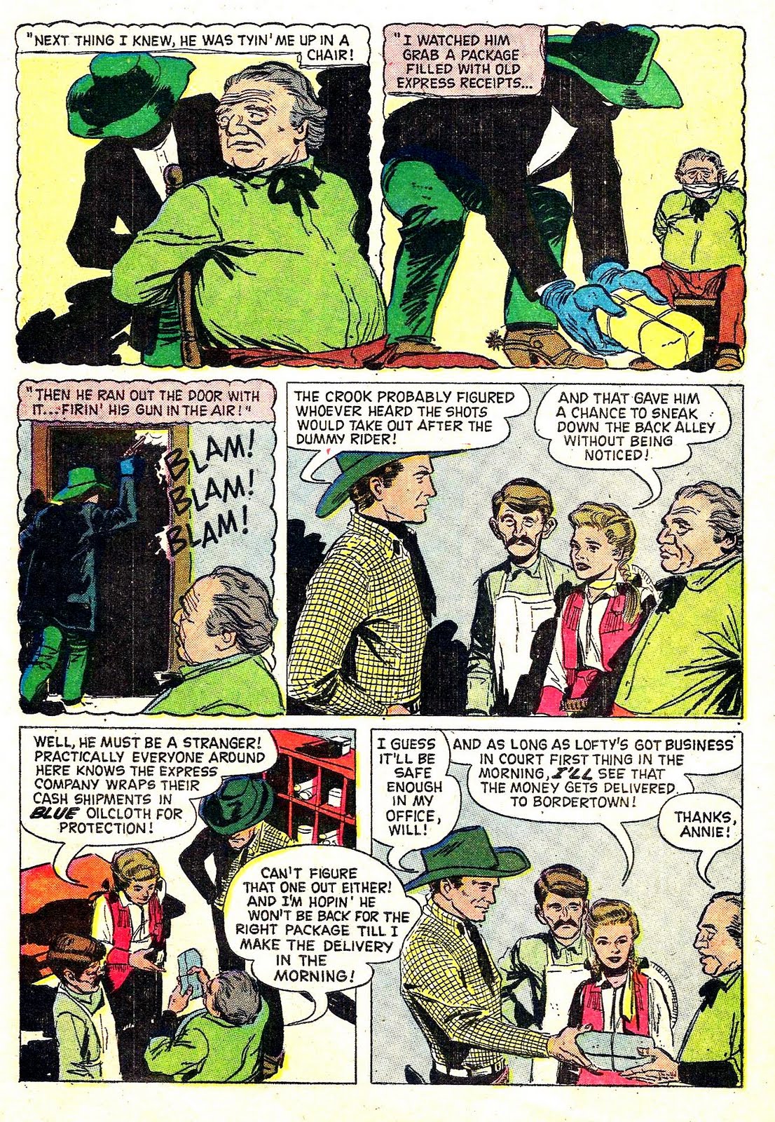 Once Upon A Time In The West In Comics: Pig-tailed Pistolera! Annie Oakley!