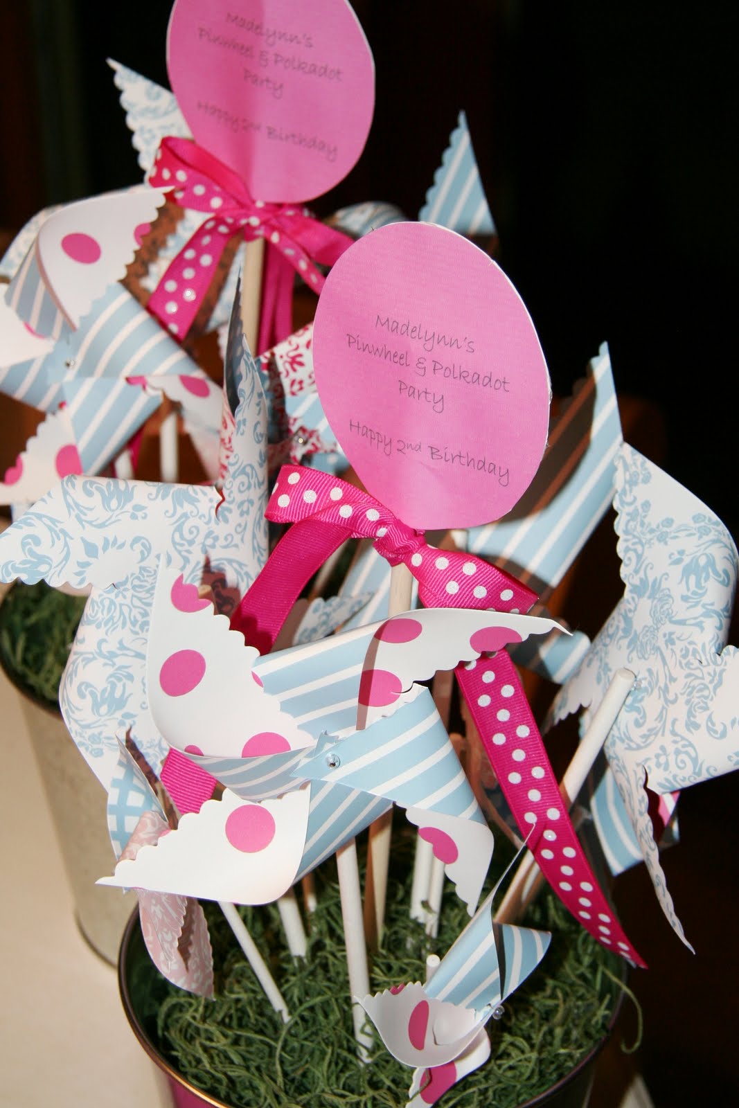 Yarah Designs: Pinwheel + Polkadot Party