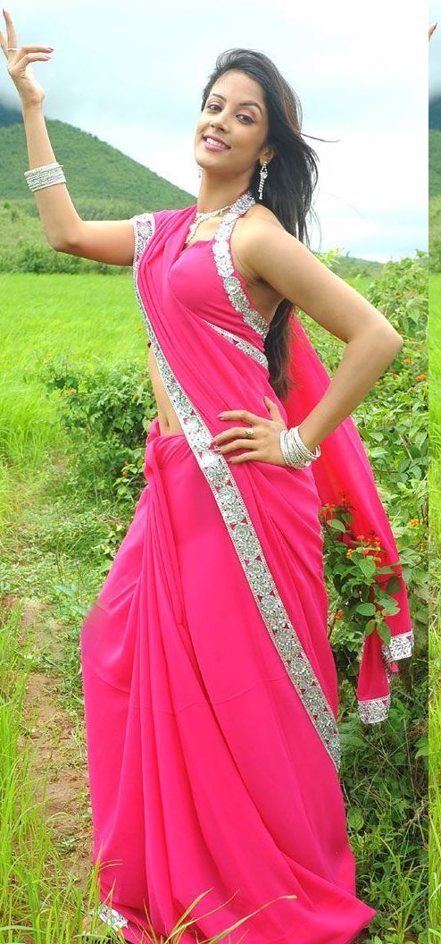 Hot Picsz: Rithika Hot in Pink Saree