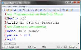 mouse: Introduccion a Batch