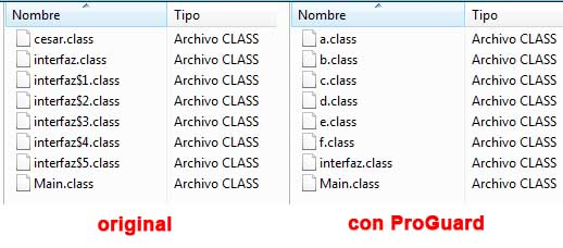 mouse: ProGuard ejemplo básico
