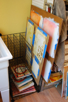 art in the garage: Homemade Drying Rack for Paintings