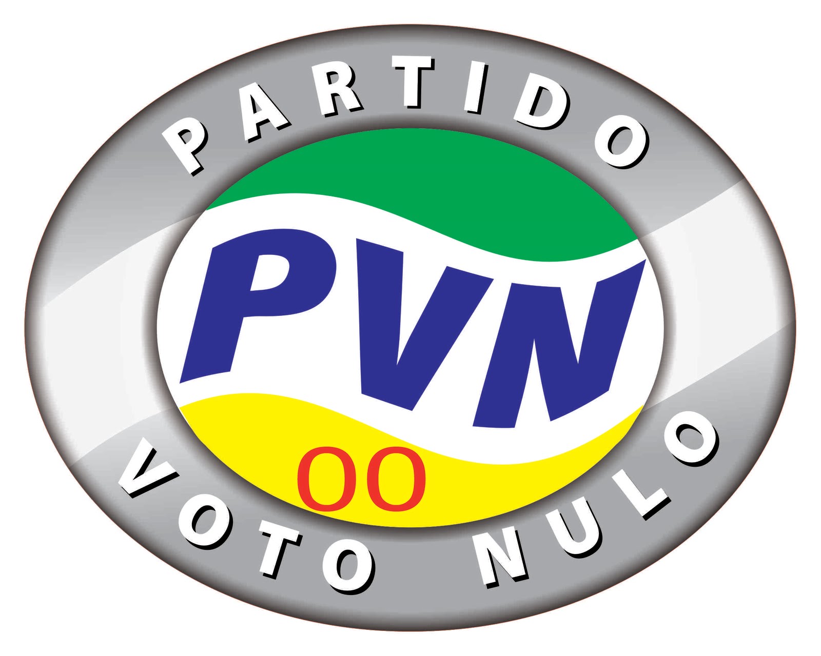 VOTE NULO - 00 e CONFIRMA: Logotipo PVN-Partido do Voto Nulo