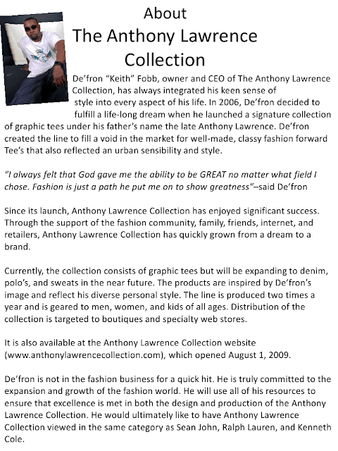 ModelsMondays: Designer Feature: Anthony Lawrence Collection by De'Fron