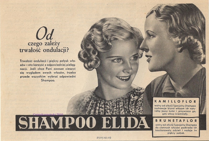 stare kosmetyki: Szampony w reklamie