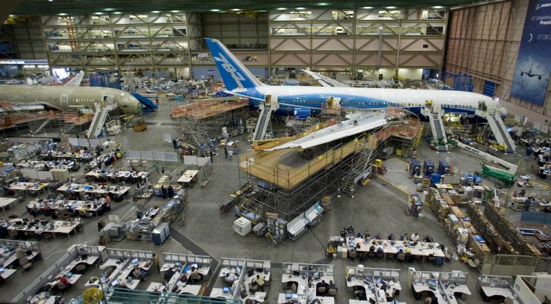 Boeing 787 Dreamliner: 787 Production line